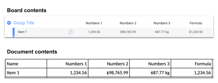 Format numbers – DocuGen help center