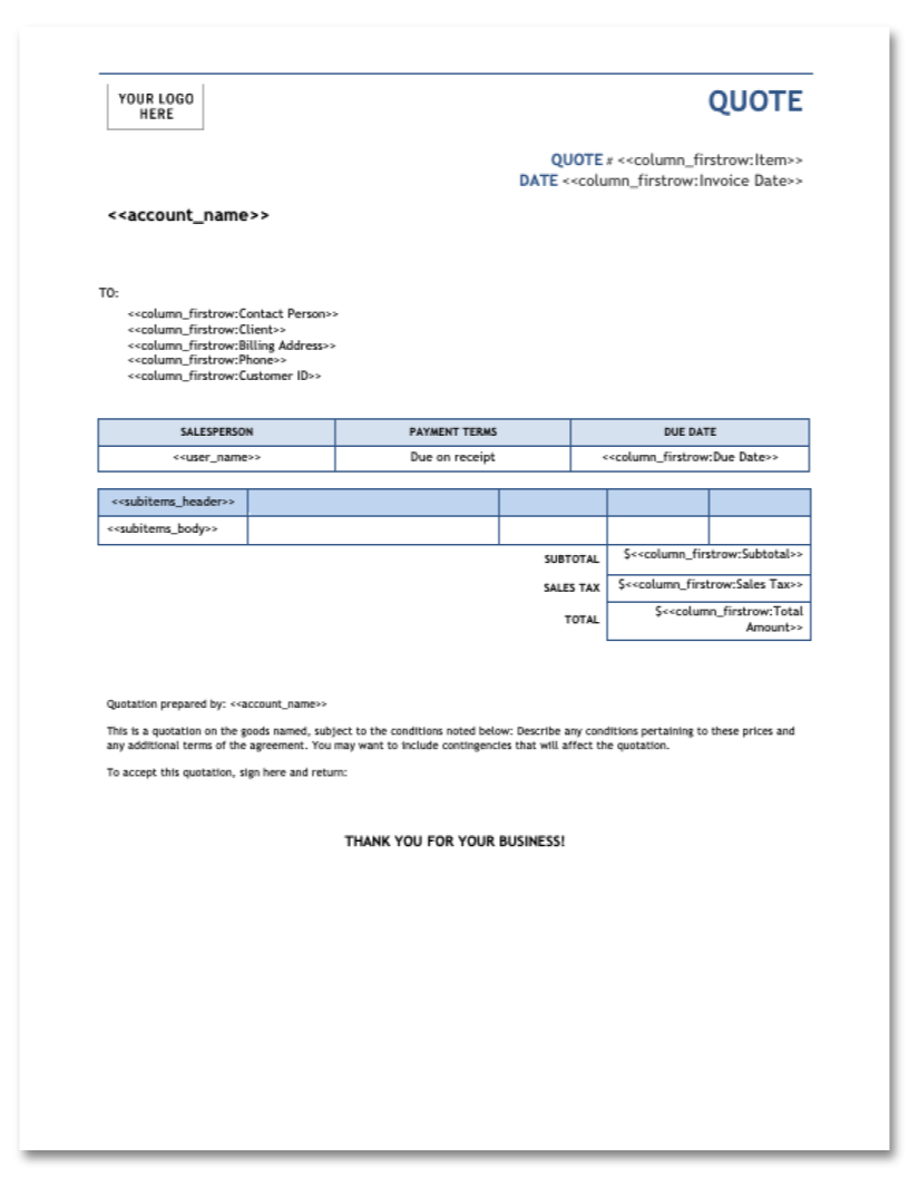 Document template gallery – DocuGen help center